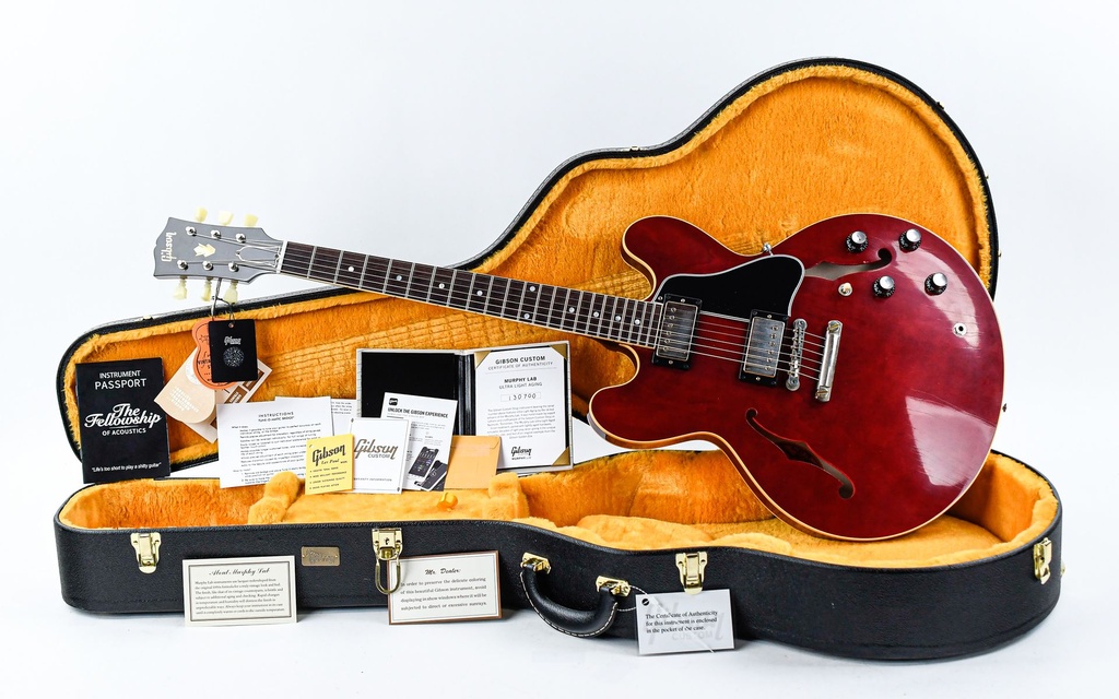 Gibson Custom Murphy Lab 1961 ES335 Reissue Ultra Light Aged 60s Cherry ...